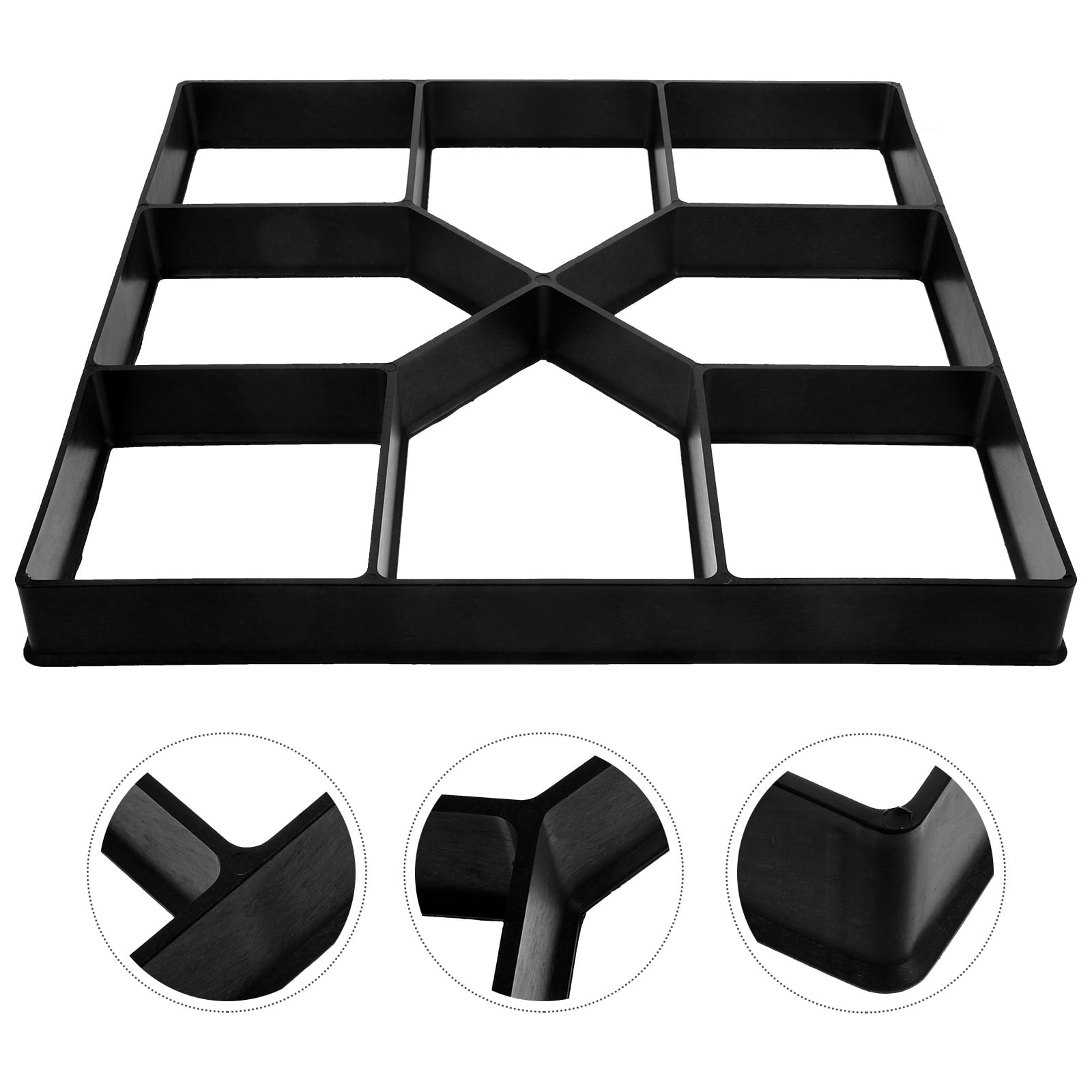 Garden Stepping Stone Molds, Ornaments Garden Pavement Mold DIY Plastic ...