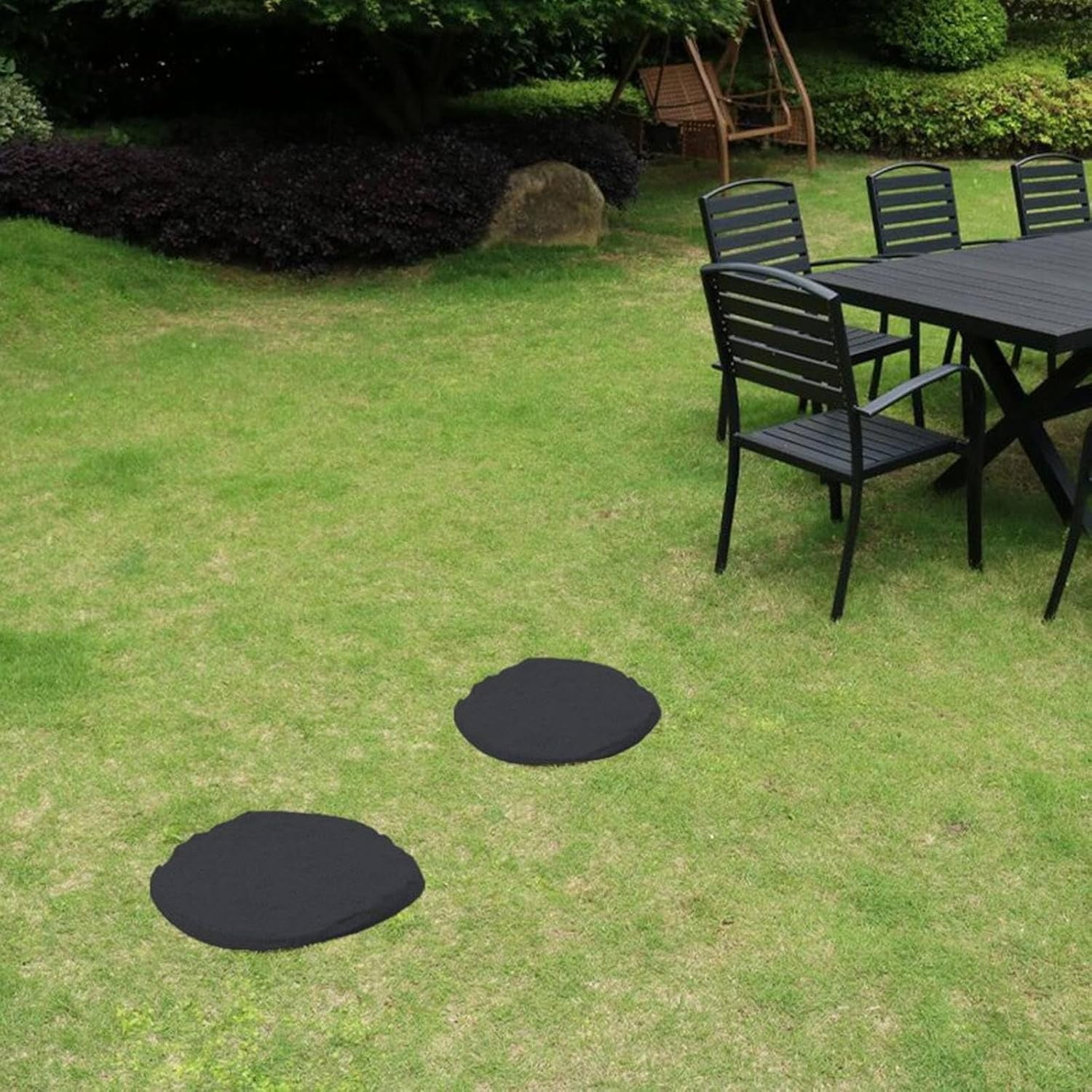 Garden Stepping Stones with Ground Nails, Weatherproof Outdoor Stepping ...