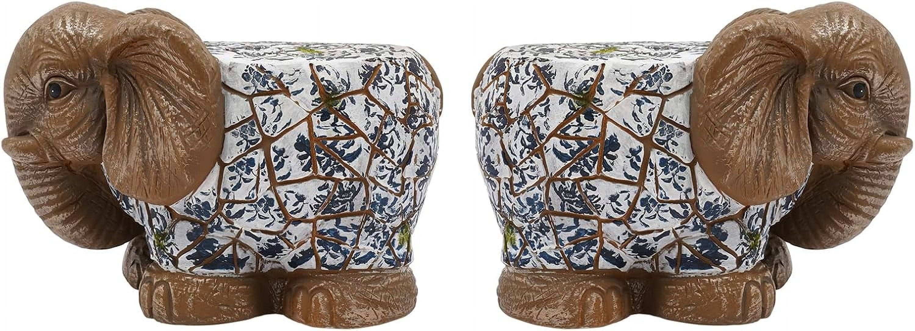 Garden Stool, 2PCS Elephant Garden Stool with Foot Pads, Modern Floor ...