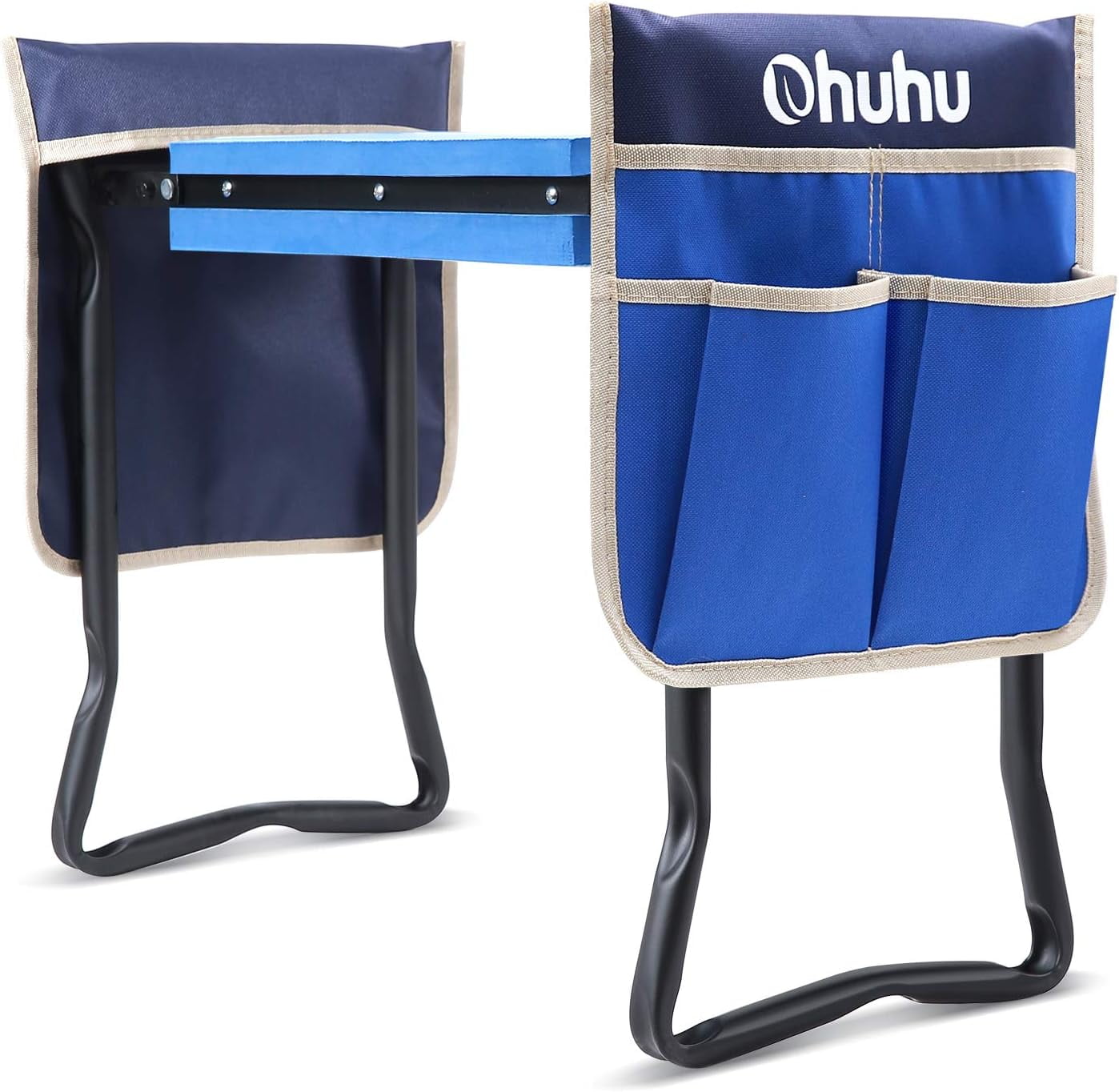 Garden Stool and Kneeler with Foldable Bench, Heavy Duty Design ...