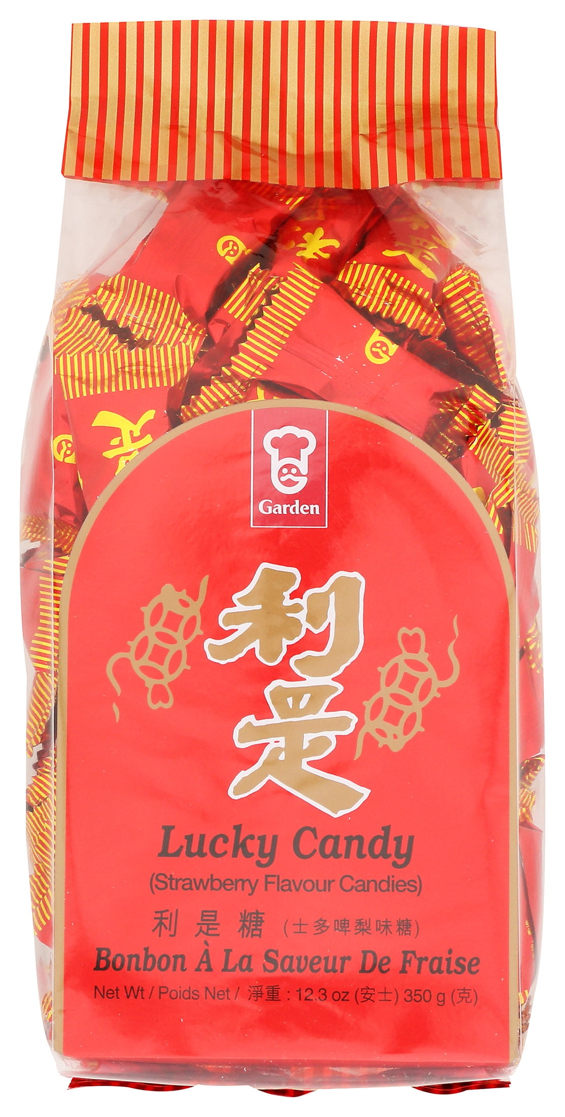 Garden Lucky Candy, Strawberry Flavored, Chinese New Year Good Luck Candy, 12.3-Ounce (Pack of 5 ...