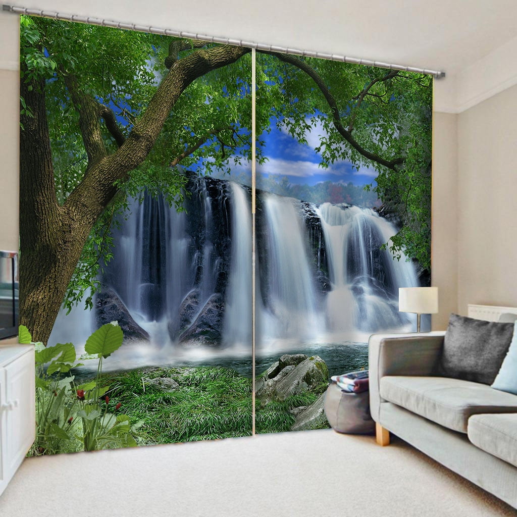 Garden Sts Bamboo Forest Curtains For Living Room Modern Window ...