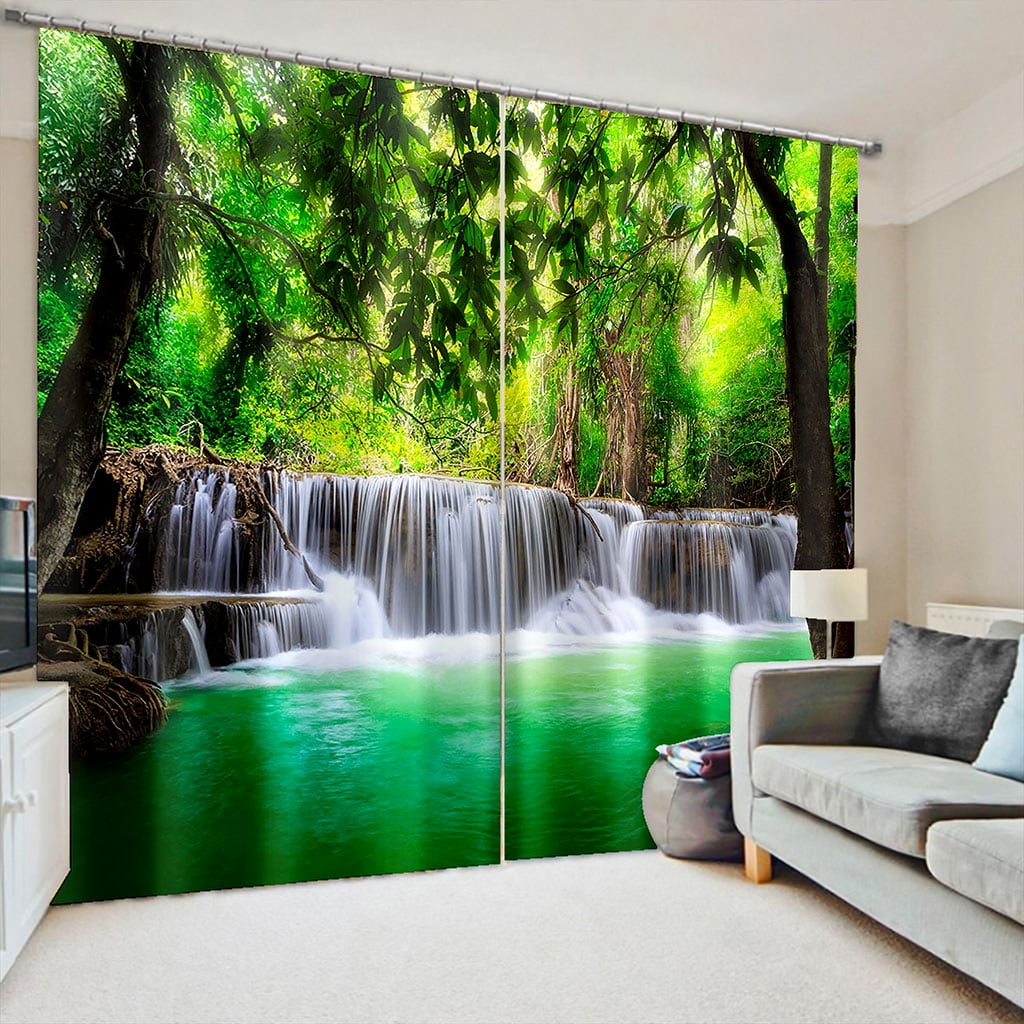 Garden Sts Bamboo Forest Curtains For Living Room Modern Window ...