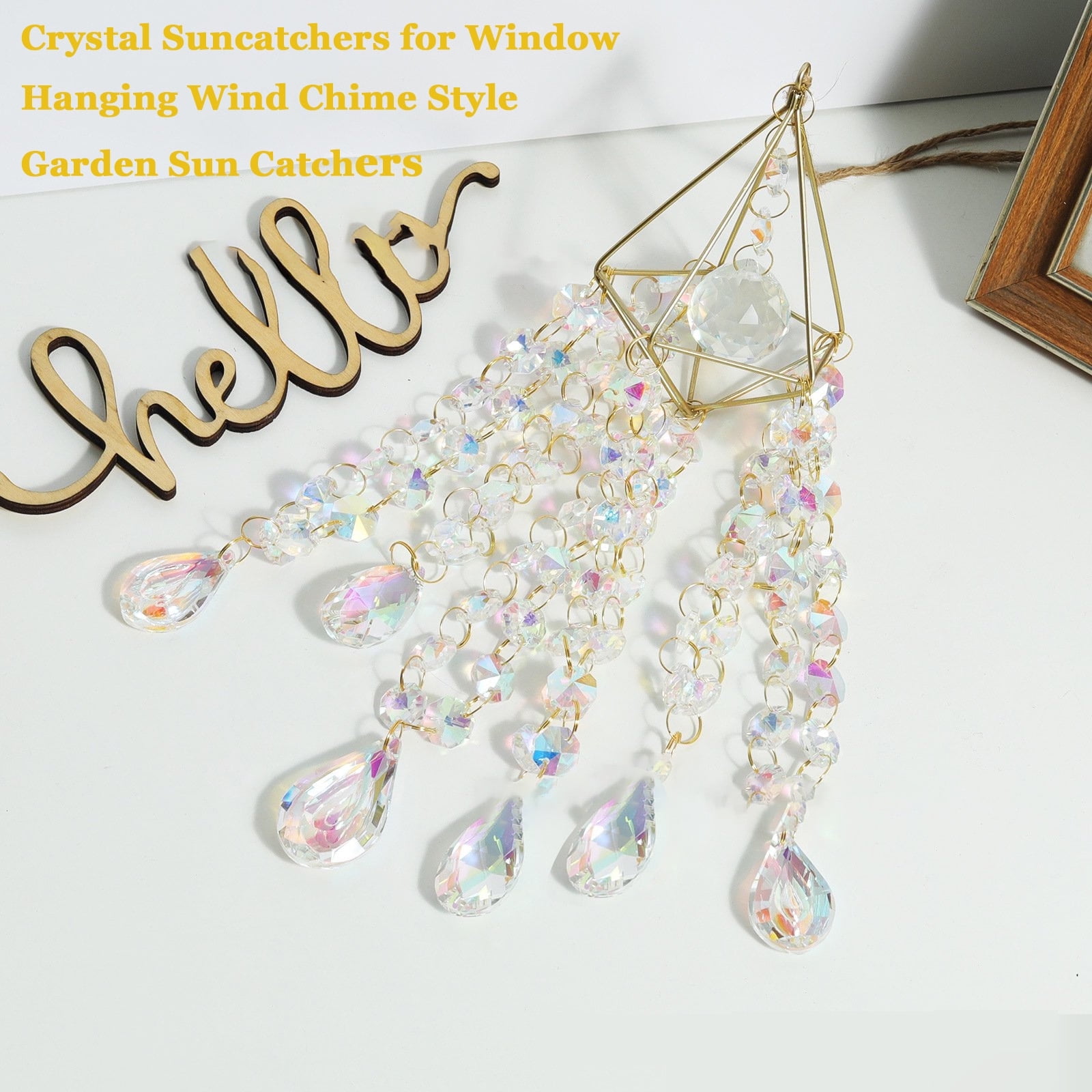 Garden Sun Catchers with Crystals Rainbow Maker Indoor Outdoor Decor 1 ...