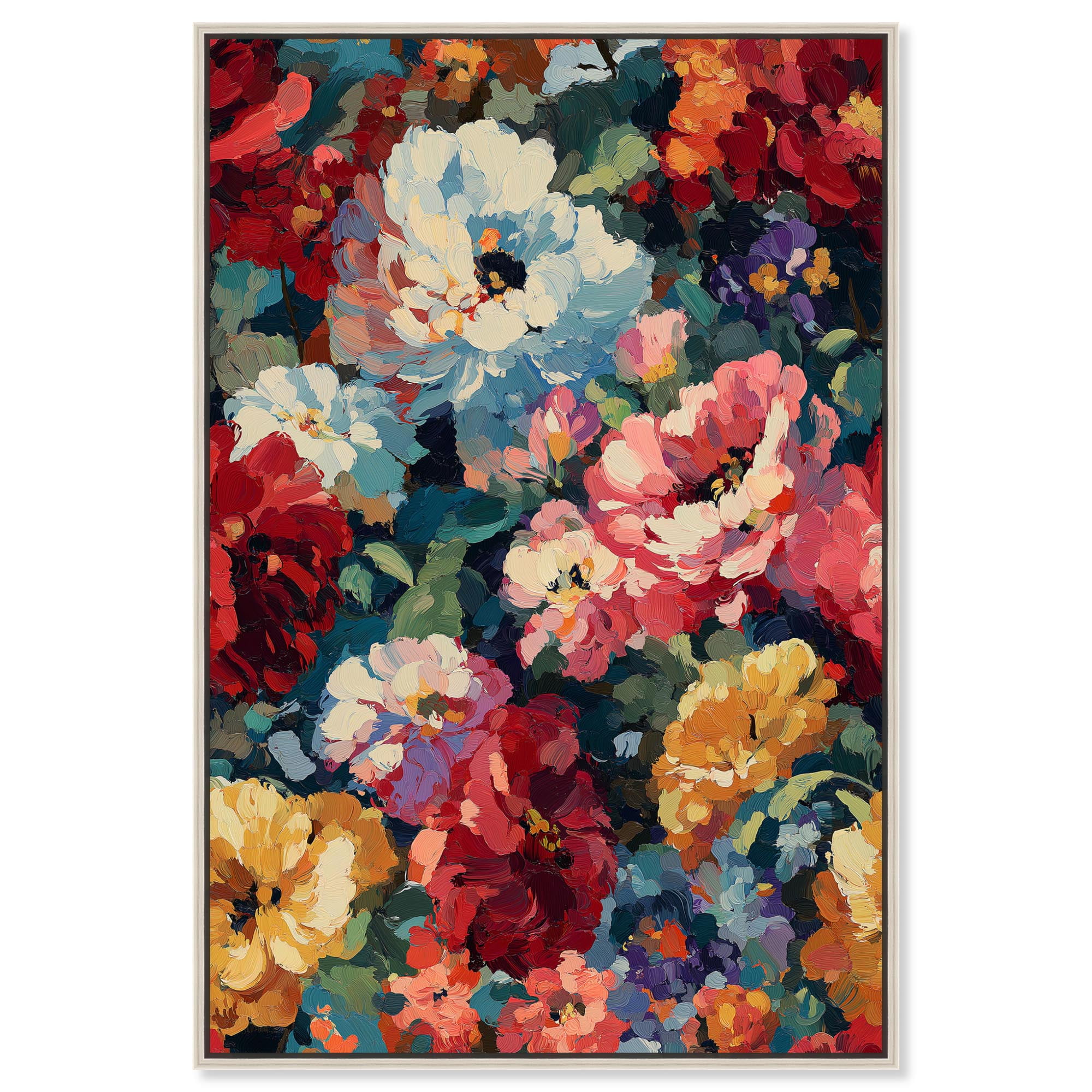 Garden Tapestries I Canvas Floral Landscape Art by Art Remedy, Silver ...