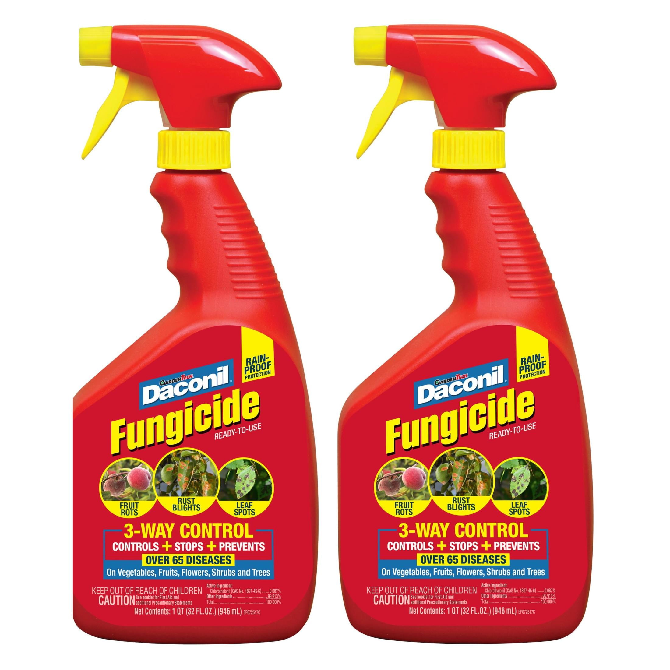Garden Tech Daconil Fungicide 3-Way Control Spray, 32 oz. (2 Pack ...