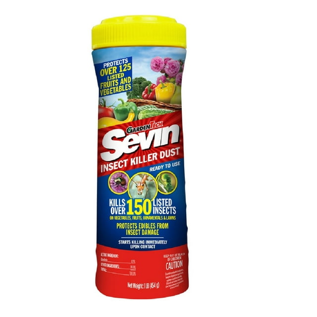 Garden Tech Sevin Dust Insecticide & Pesticide, Outdoor Plant Bug ...