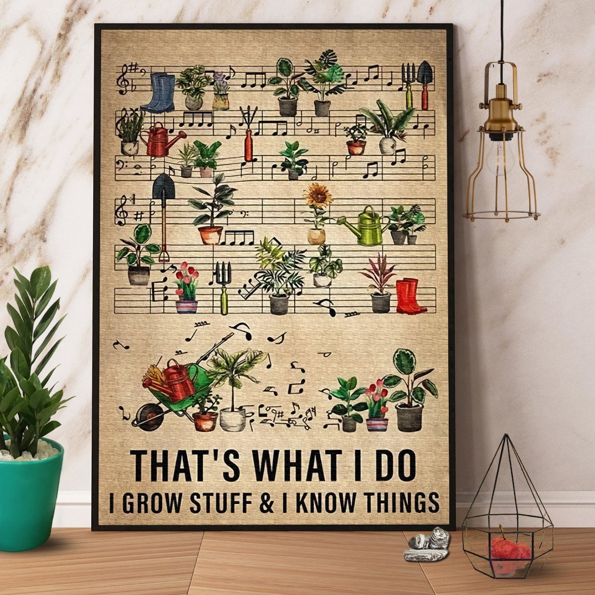 Garden That'S What I Do I Grow Stuff & I Know Things Paper Poster No ...