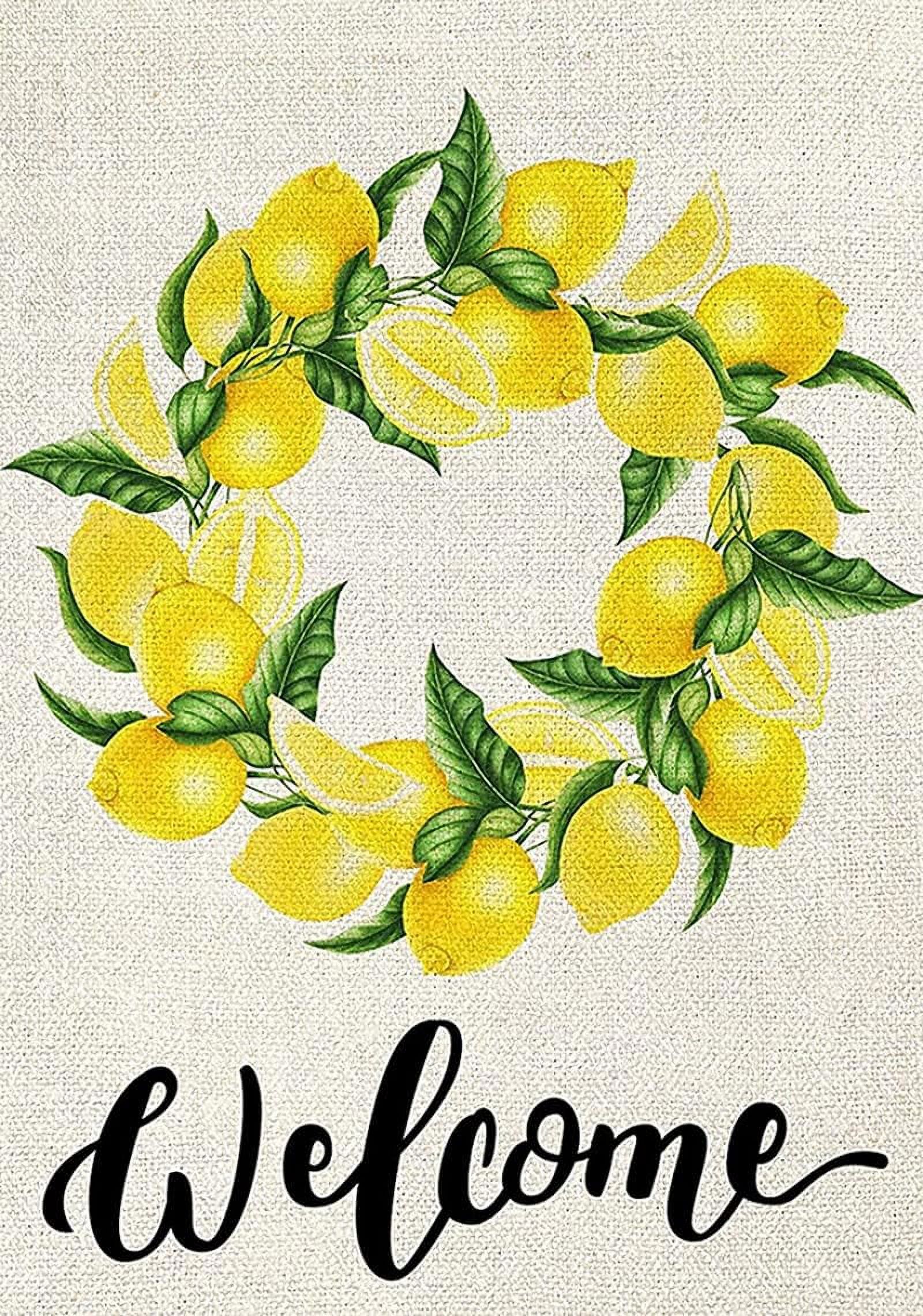 Garden Tin Sign Welcome Lemon Garden Outdoor Yard Tin Signs for Summer ...