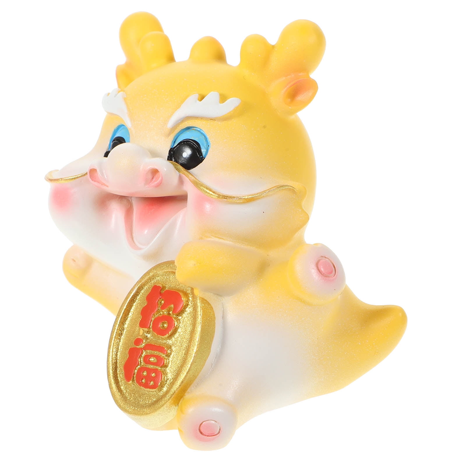 Garden Tiny Statues Mini Animals Small Dragon Figurines Yellow ...