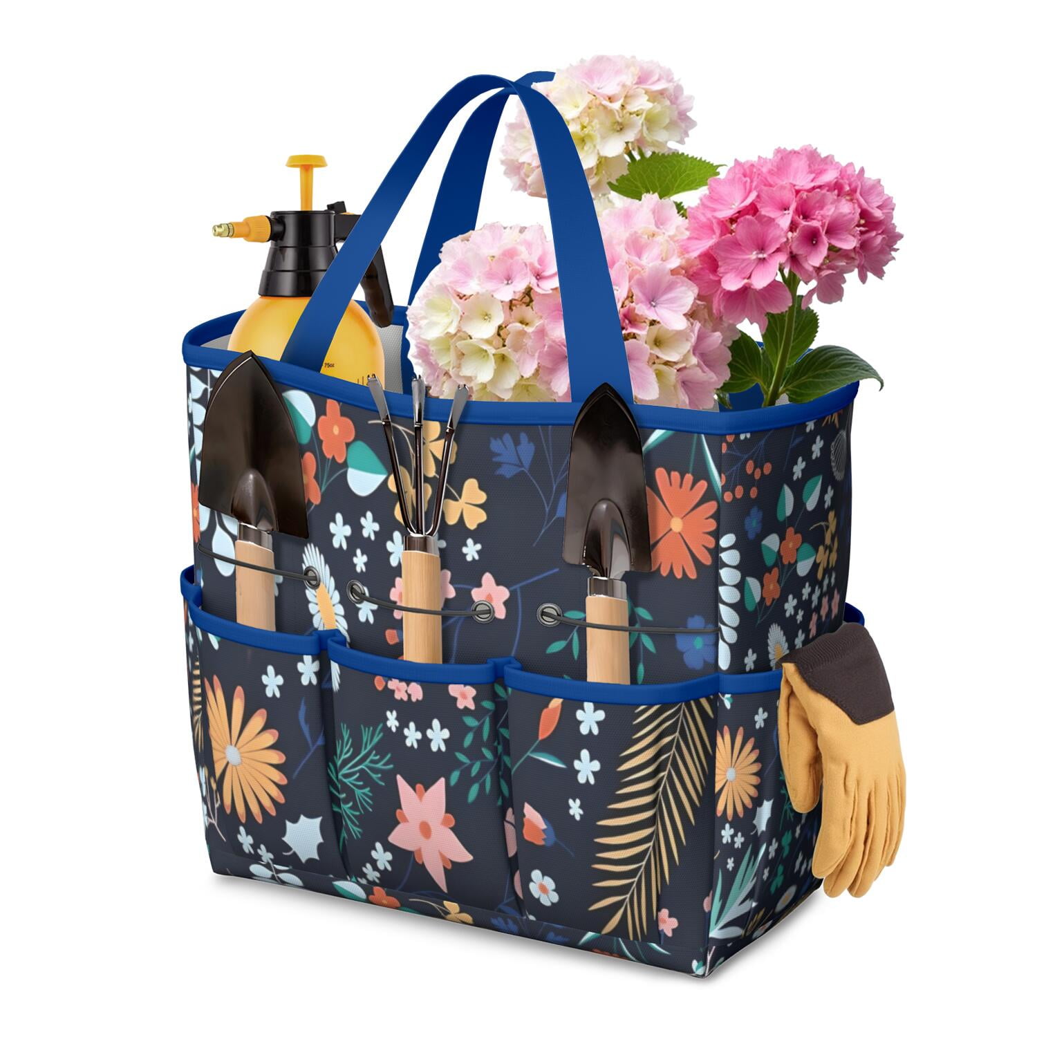 Garden Tool Bag,Pioneer Flower Floral Print Pattern Garden Tool ...