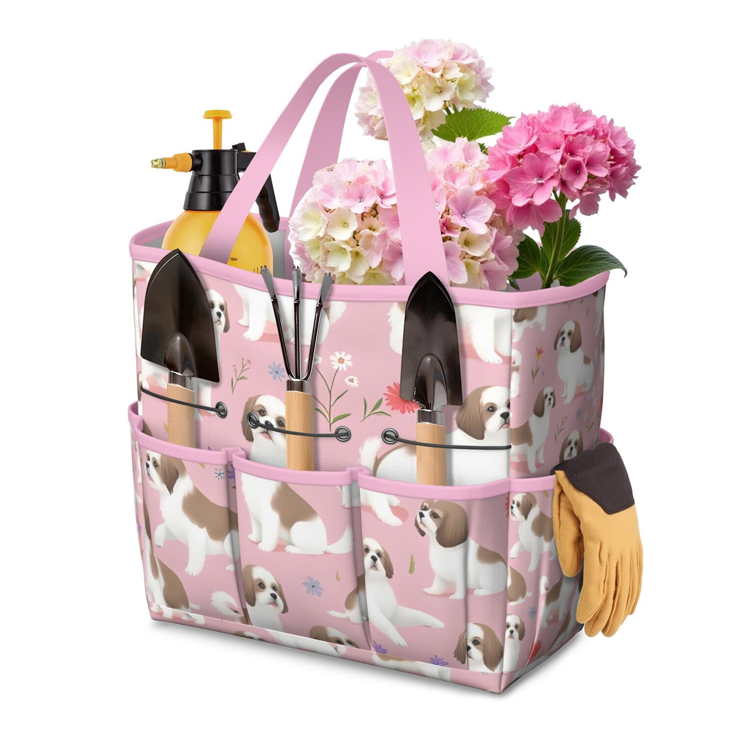 Garden Tool Bag,Shih Tzu Dogs and Pioneer Flower Garden Tool Organizer ...