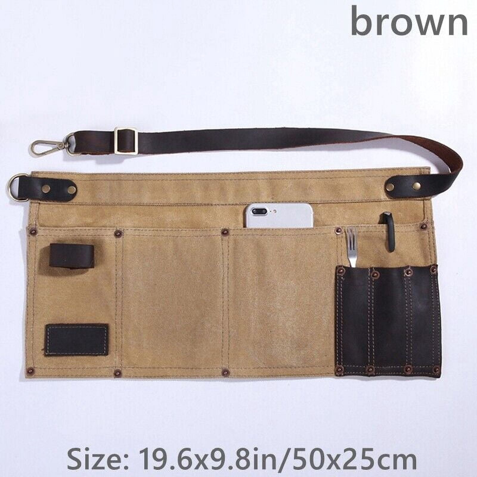 Garden Tool Belt Gardening Apron Multi Pocket Half Short Apron Genuine ...