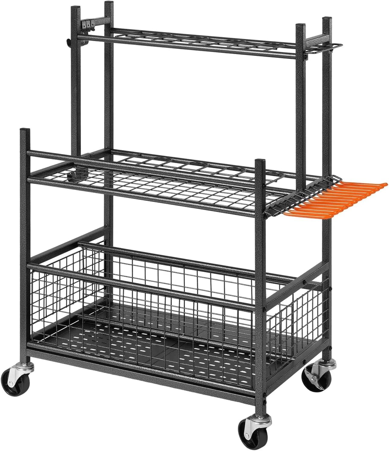 Garden Tool Organizer, 16 Slots with Hooks, Yard Tool Tower Rack with ...