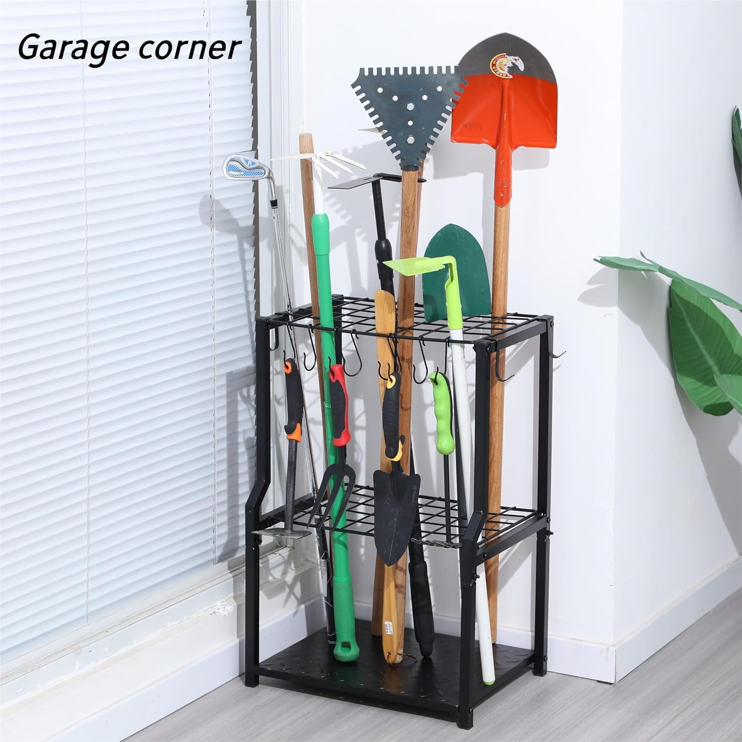 Garden Tool Organizer for Garage Corner Heavy Duty,Garage Storage ...