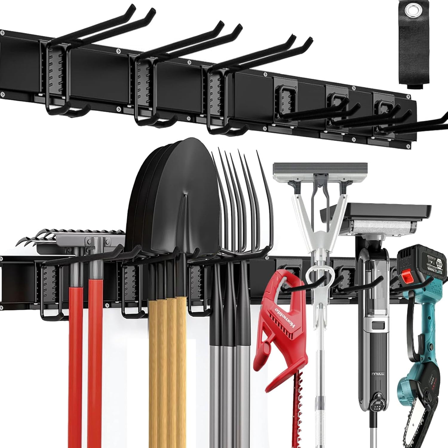 Garden Tool Organizer, Garage Storage, Garage Organization - Garage Tool Organizer Wall Mount 48 ...