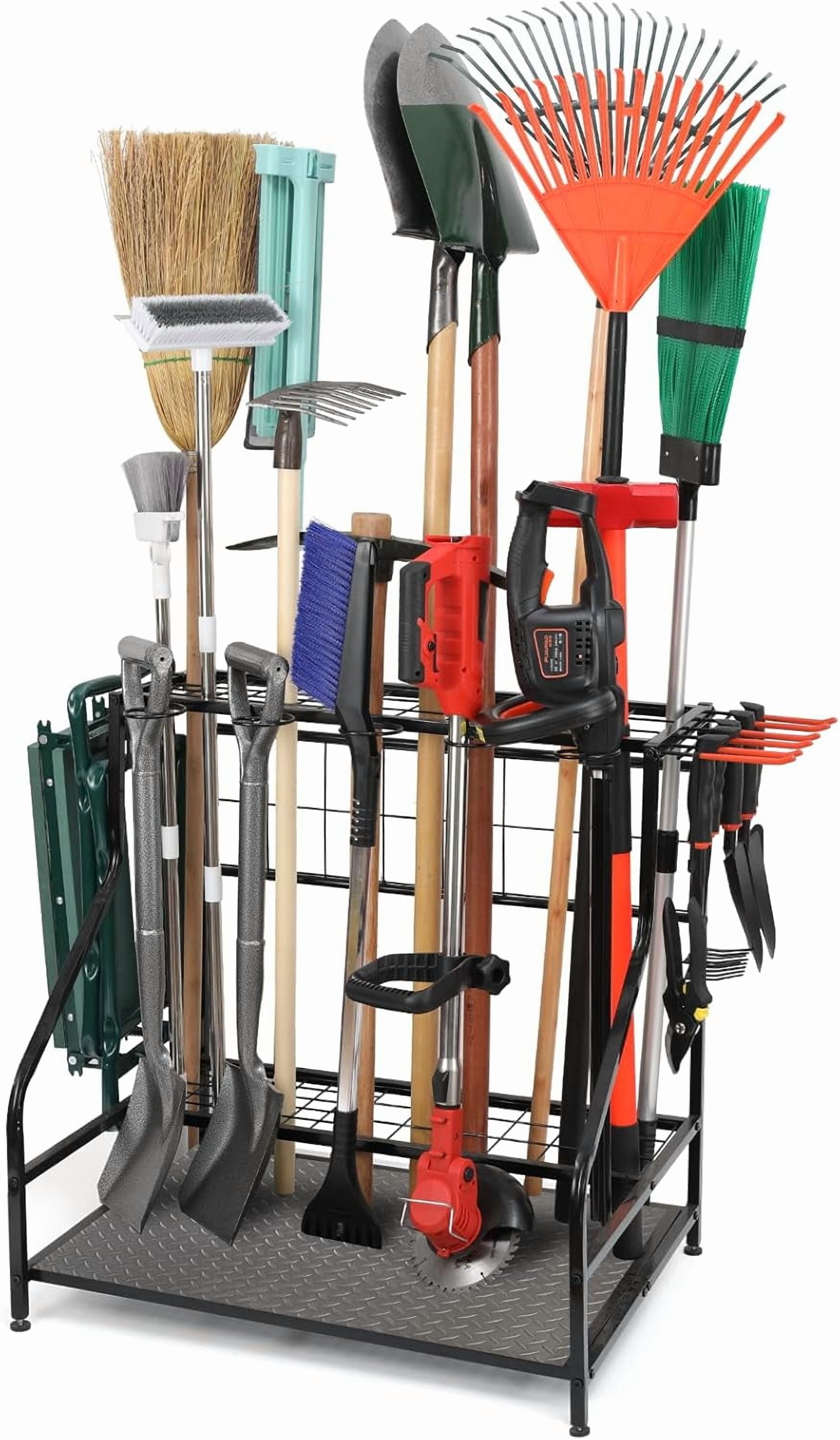 Garden Tool Organizer for Garage, Yard Tool Storage, Garden Tool Rack ...