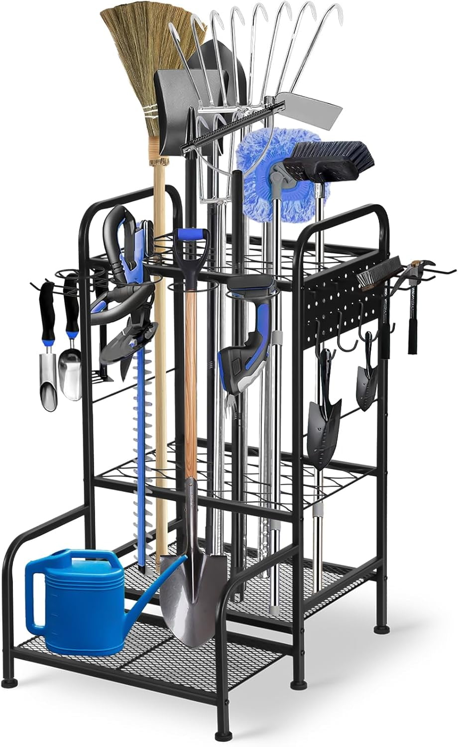 Garden Tool Organizer, Heavy Duty Tool Rack Stand, Metal Garden Tool ...