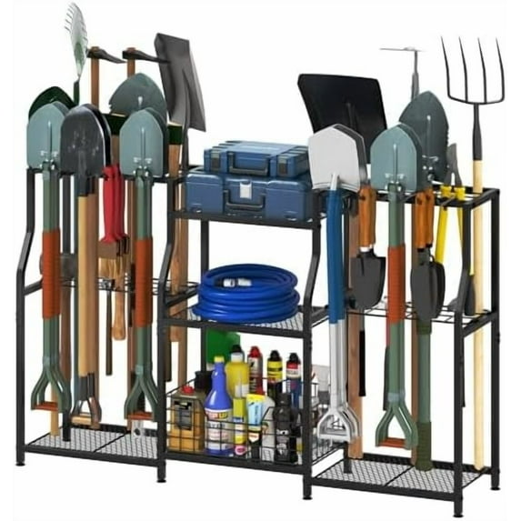 Garden Tool Organizer, Heavy Duty Yard Tool Tower Rack for Garage ...