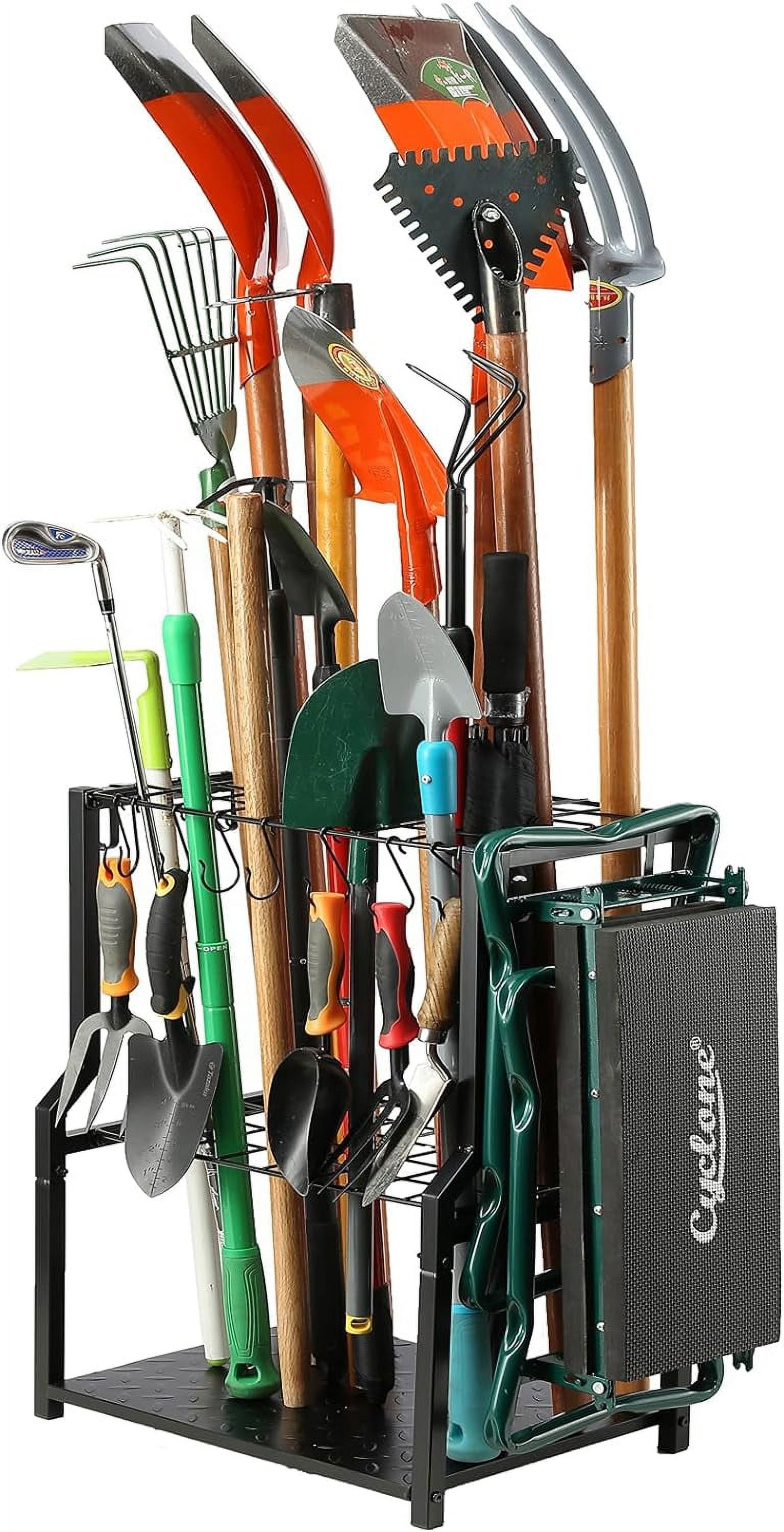 Garden Tool Organizer Heavy Duty,Yard Tool Tower Rack,Garage Storage ...