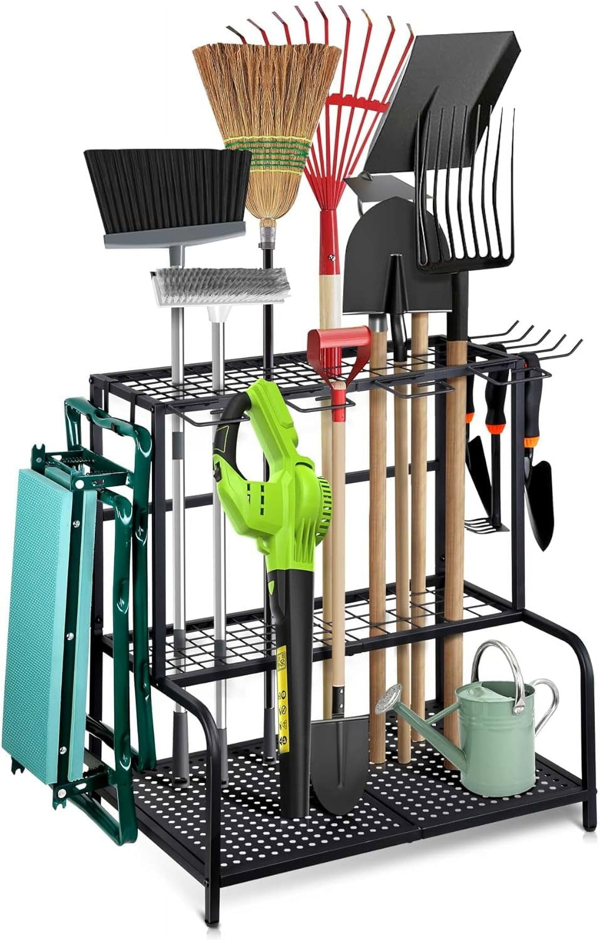 Garden Tool Organizer, Large Yard Tool Tower Rack for Garage ...