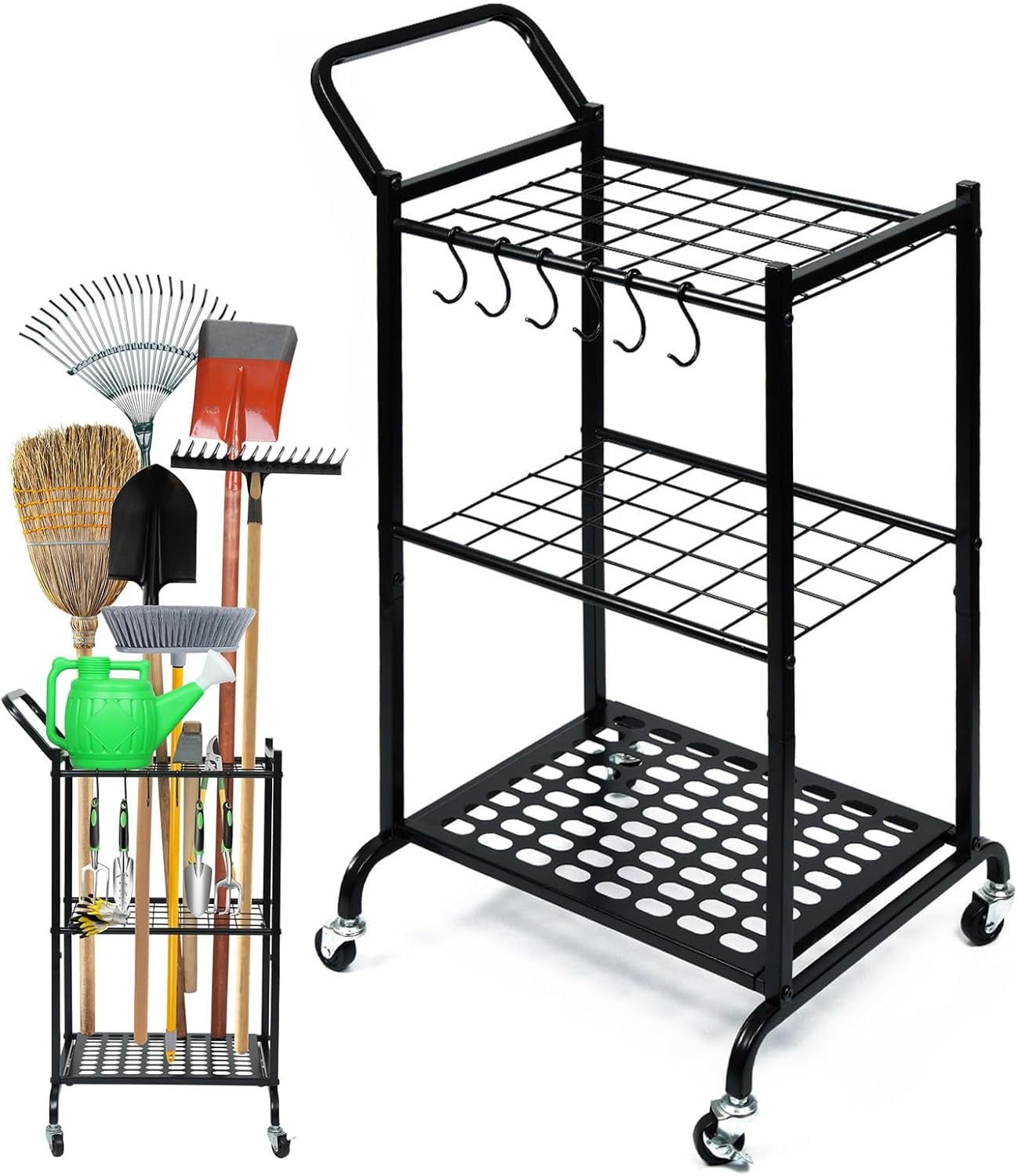 Garden Tool Organizer and Storage, Yard Tool Organizer for Garage Up to ...