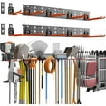 Garden Tool Organizer Wall Mount, Garage Folding Chair Storage Rack ...