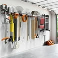 Garden Tool Organizer Wall Mount Garage Storage Rack with 10 -Long ...