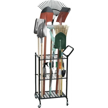 Zikopomi Garage Tool Organizer Wall Mount 6 Hooks Heavy Duty Metal ...