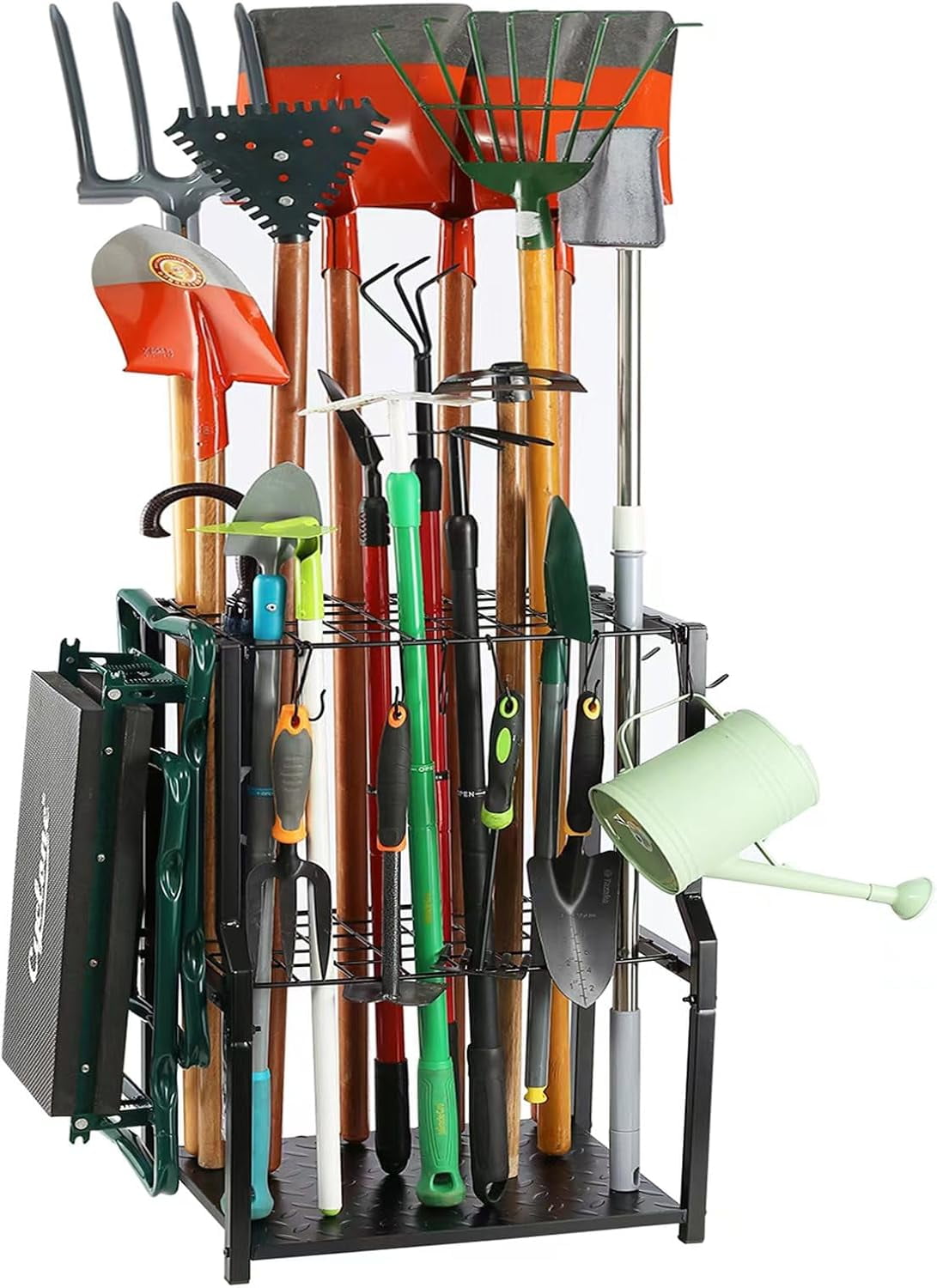 Garden Tool Organizer,Yard Tool Rack Heavy Duty,Free Standing for ...