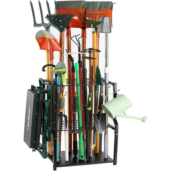 Garden Tool Organizer,Yard Tool Rack Heavy Duty,Free Standing for ...