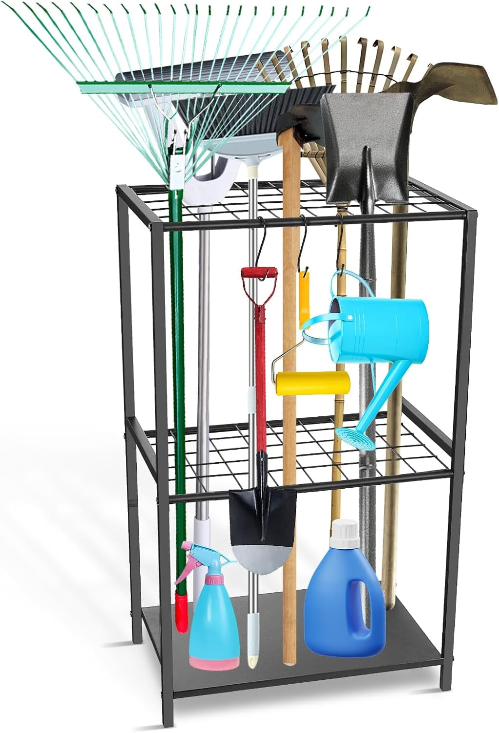 Garden Tool Organizer - Yard Tool Storage and Organizers, Utility Rack ...