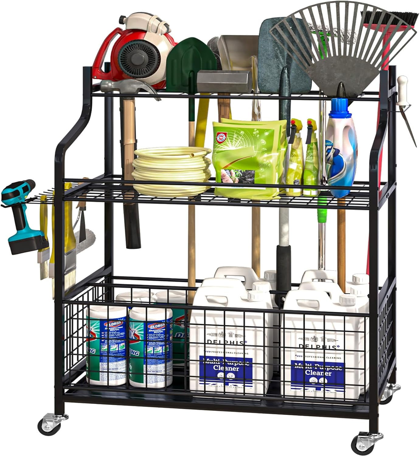 Customer reviews for Garden Tool Organizer Yard Tool Storage Rack With ...