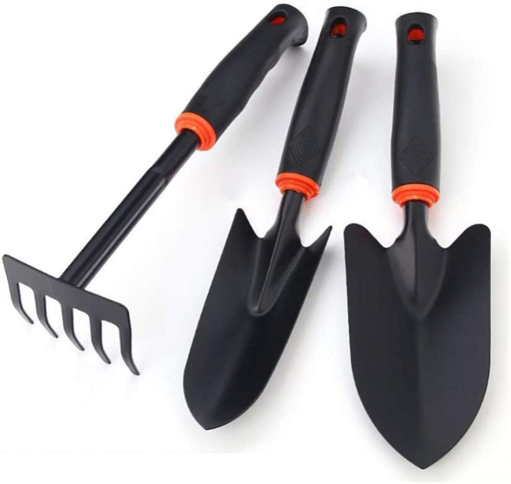 Garden Tool Set, 3 Piece Durable Gardening Hand Tool Kit with Handle (1 ...
