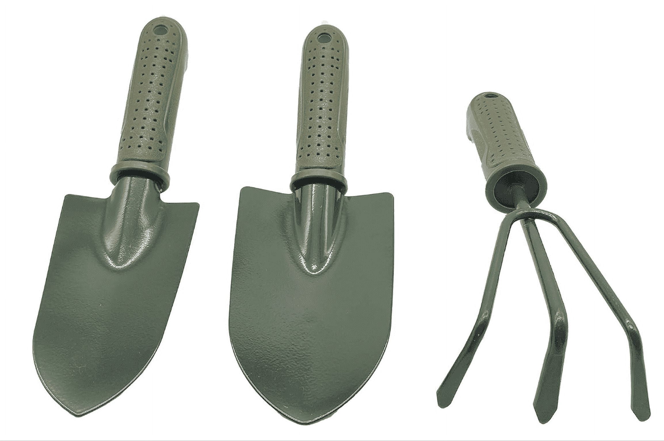 Garden Tool Set -3 Piece Heavy Duty Gardening Kit (Hand Trowel, Hand ...