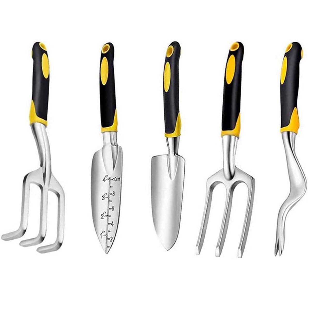 Garden Tool Set, 5 Piece Aluminum Hand Tool Kit, Heavy Duty Gardening ...