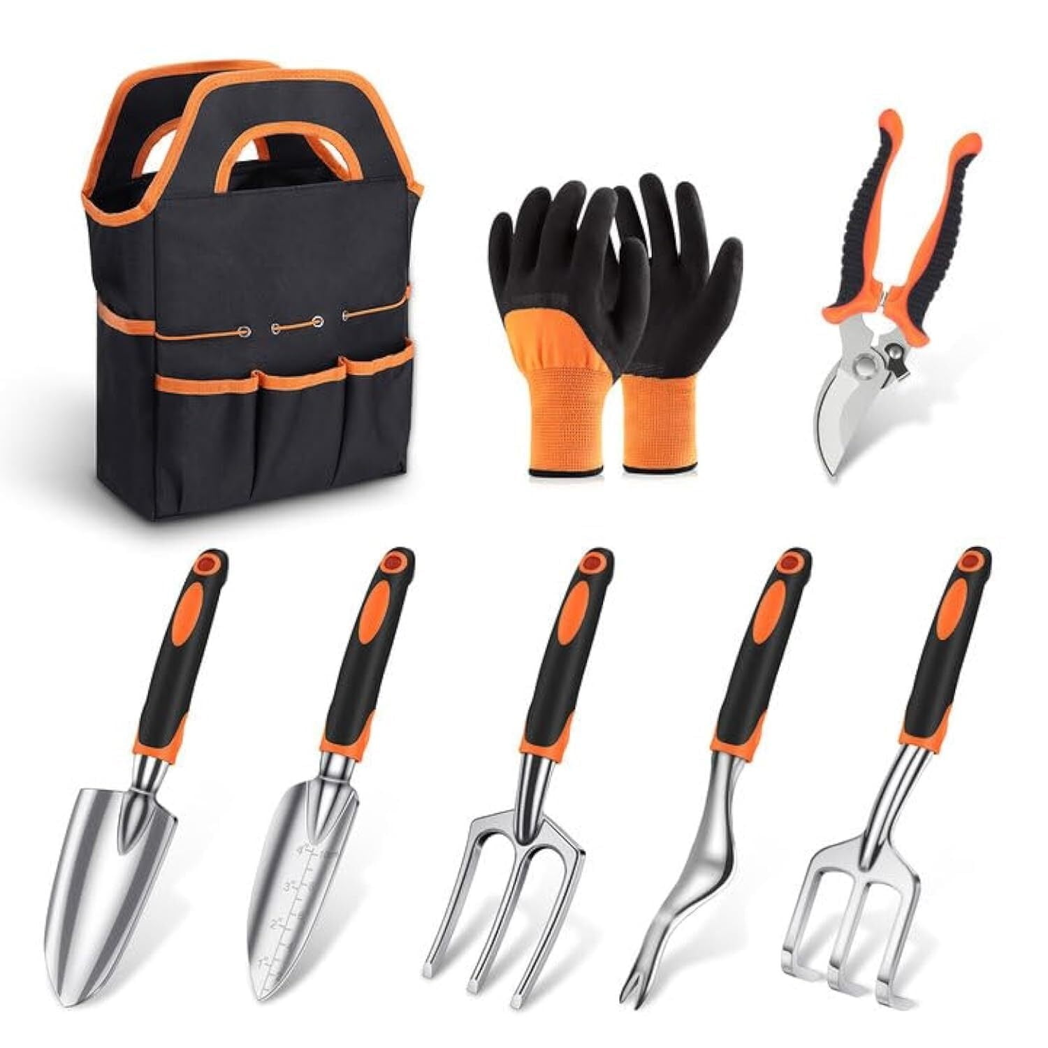 Garden Tool Set 8 Piece, Heavy Duty and Lightweight Aluminium Alloy ...