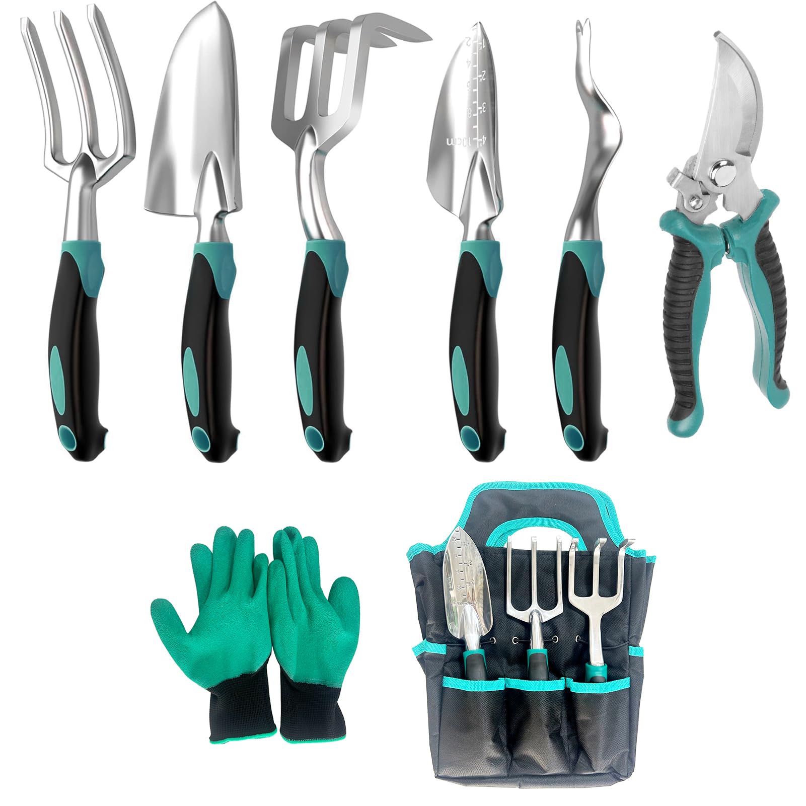Garden Tool Set, Garden Hand Tool, Heavy Duty Garden Kit Outdoor ...