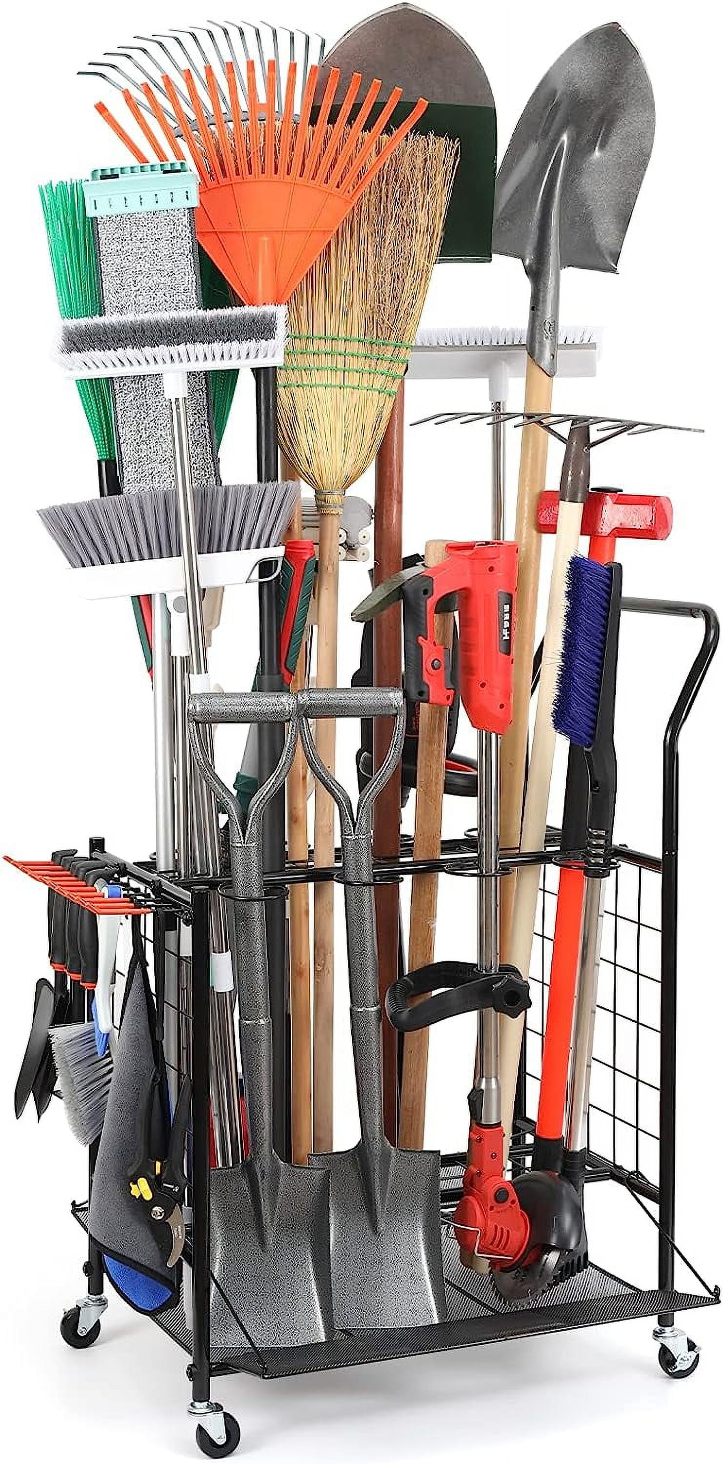 Garden Tool Storage Organizer, Yard Tool Storage for Garage, Shed ...