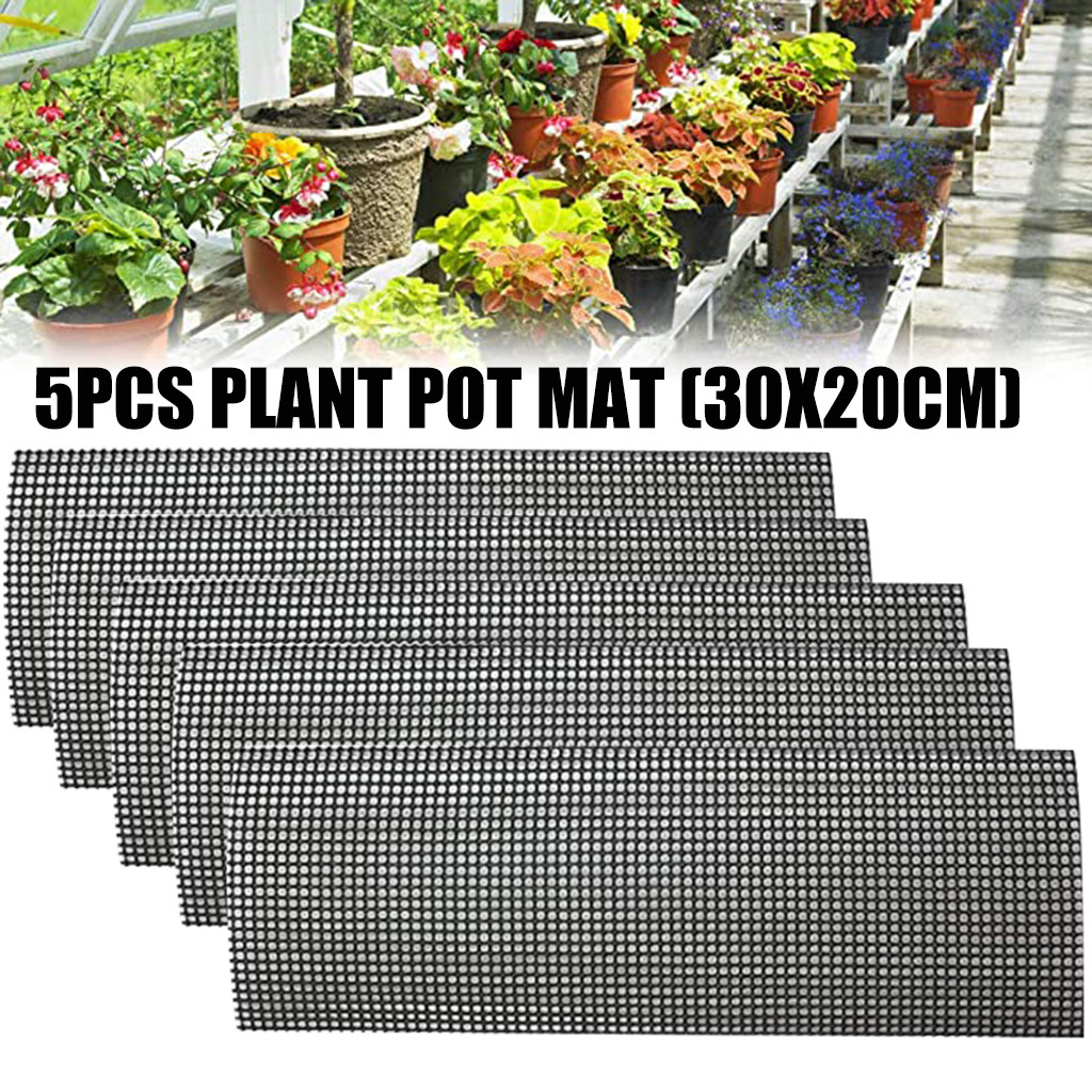Garden Tools 5 Pack 30 x 20 cm Rigid Polyethylene Garden's Drainage ...