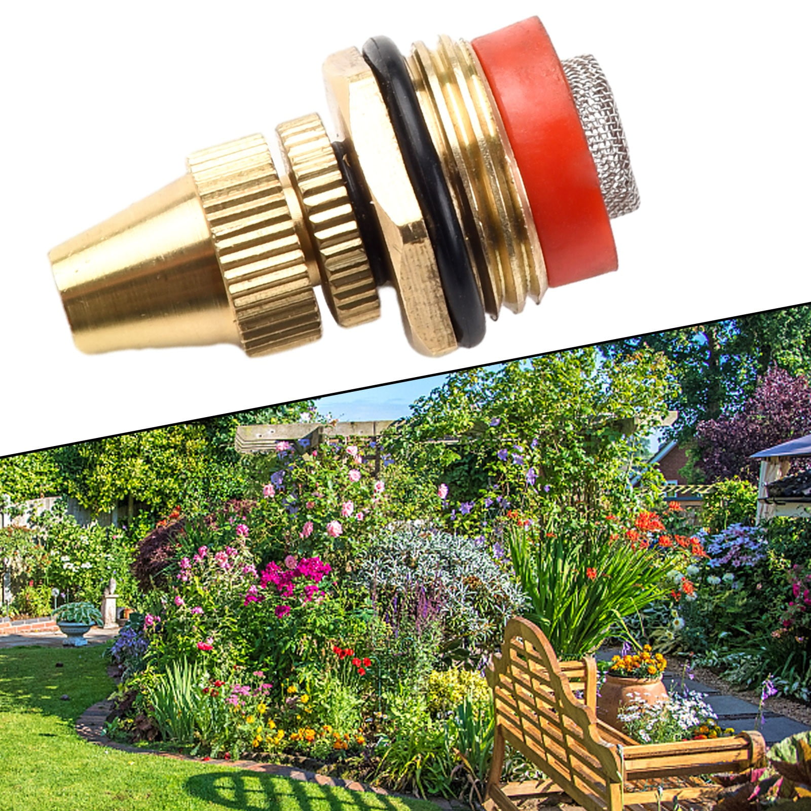 Garden Tools Gardening Tools 1/2 Inch Brass Adjustable Sprinkler Garden ...