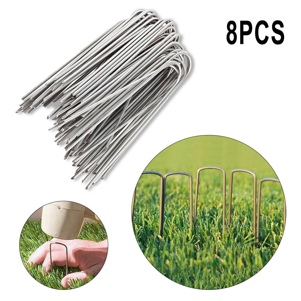 Garden Tools Gardening Tools 8 Pack Garden Netting Pegs Stake Staples ...