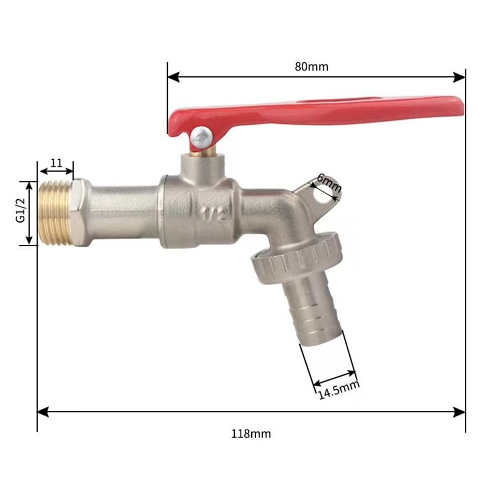 Garden Tools Gardening Tools Faucet Lockable Faucet Lockable 1/2\" + 3/ ...