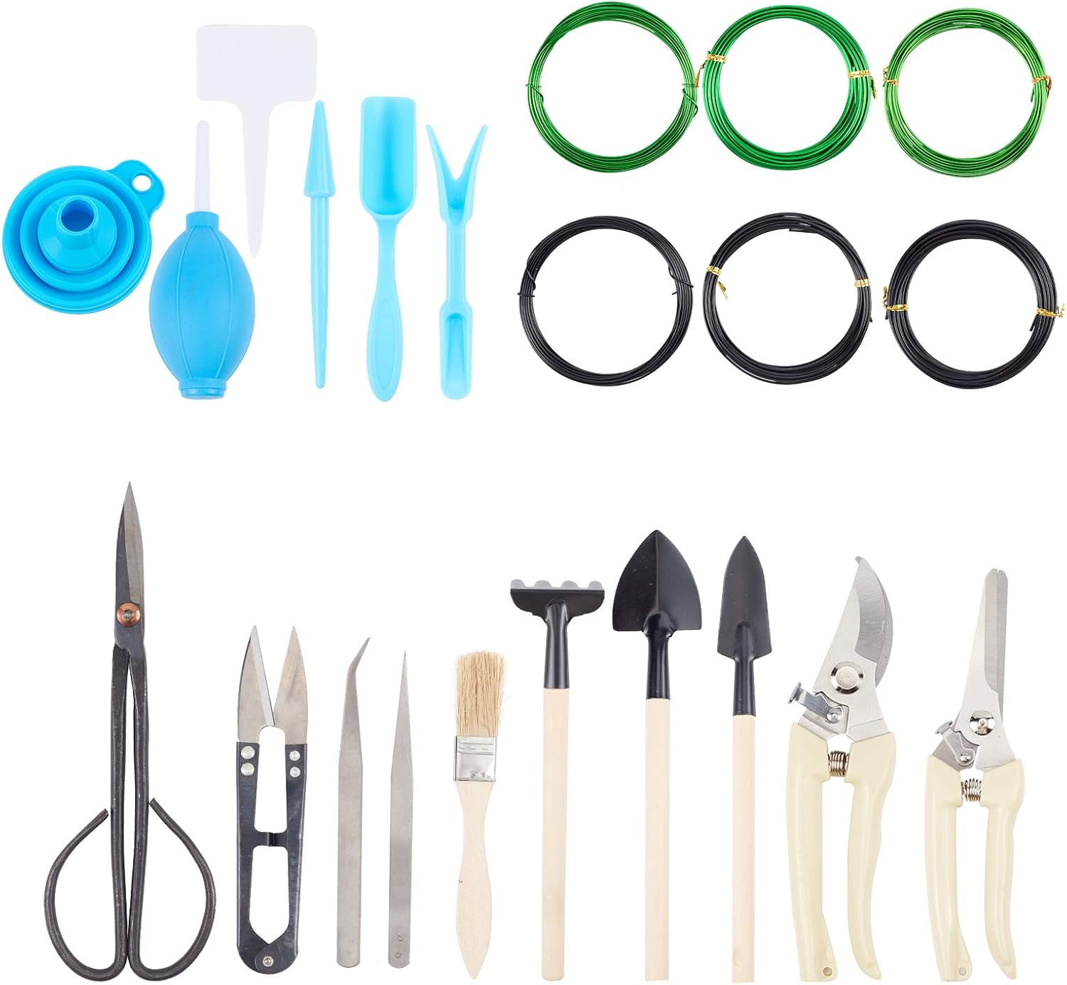 Garden Tools Set, 22 Pcs Mini Garden Hand Tool Transplanting Planter ...