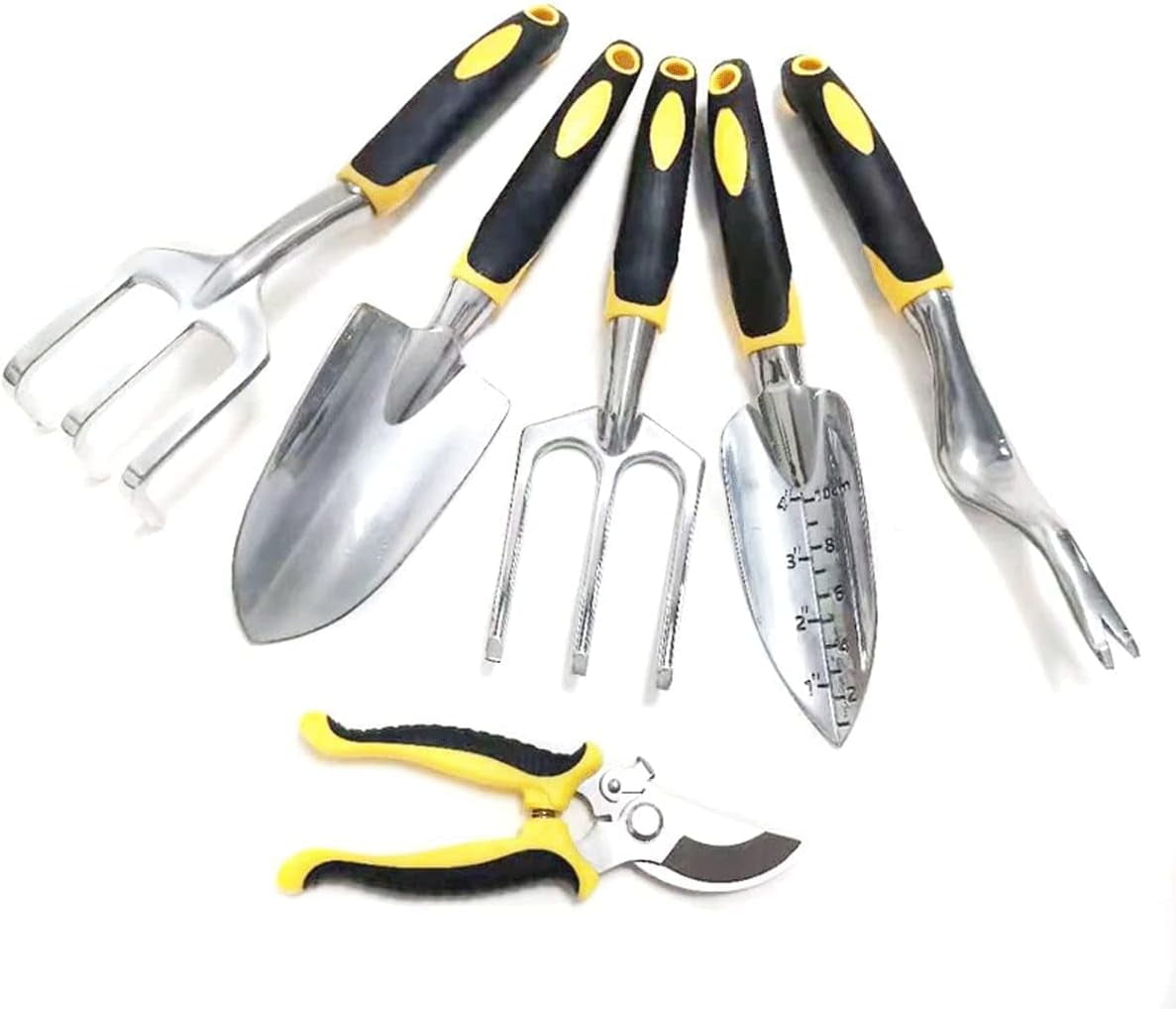 Garden Tools Set - with Storage Organizer, Ergonomic Hand Digging ...