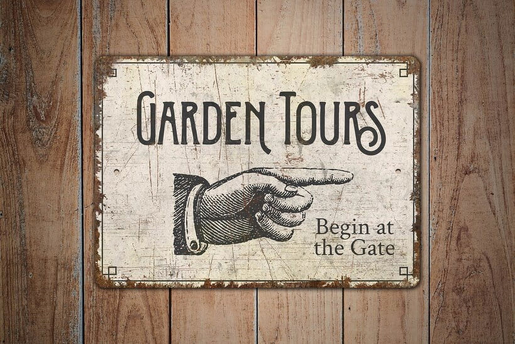 Garden Tours Garden Tours Sign Garden Tours Decor Garden Lover Gift ...