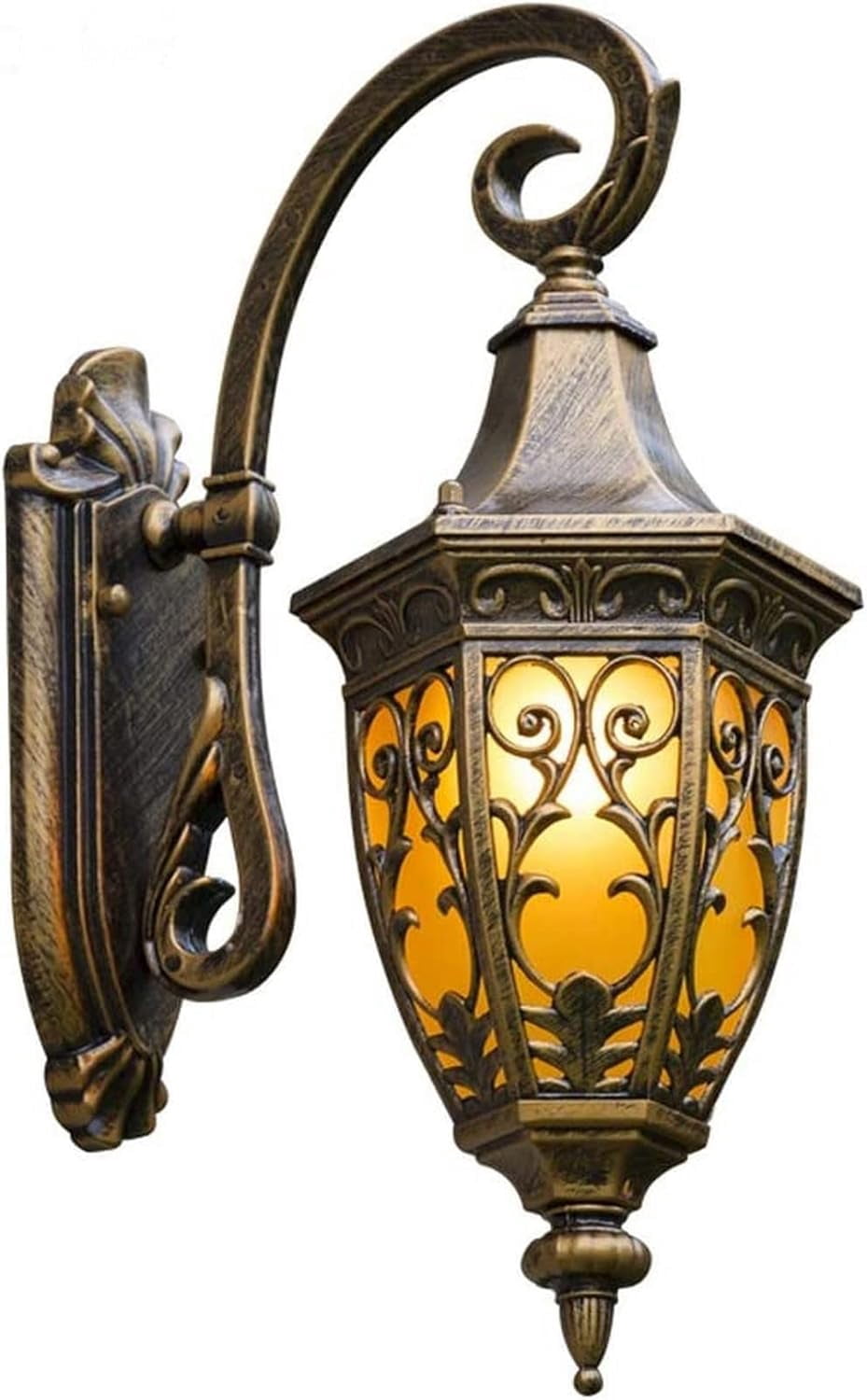 Garden Traditional Garden Wall Lamp Die-cast Aluminum Lantern ...