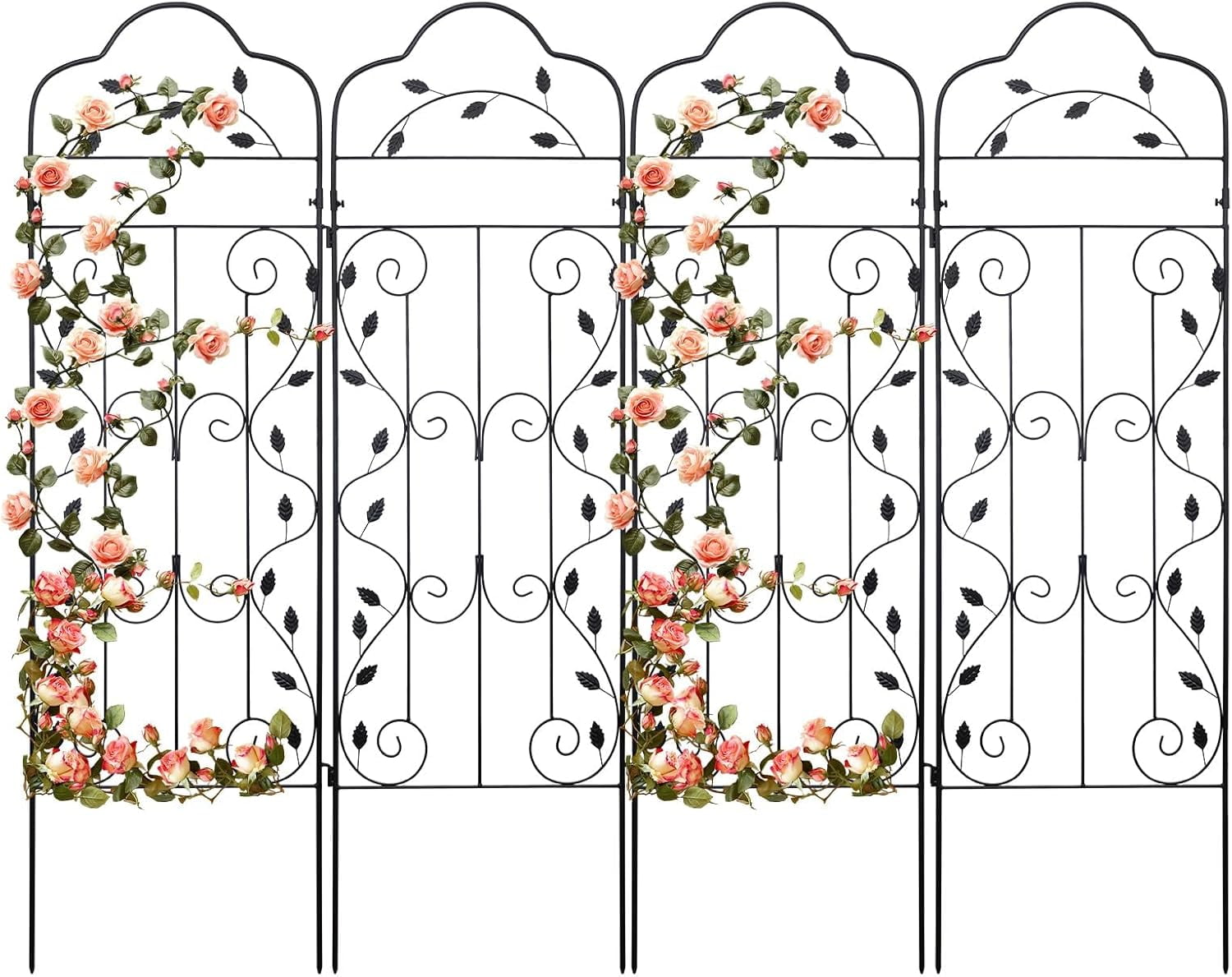 Garden Trellis for Climbing Plants, 60 * 18 in Tall Metal Trellis for ...