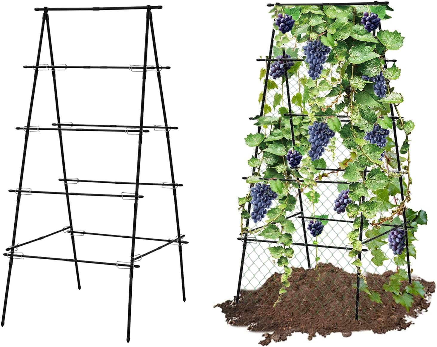 Garden Trellis for Climbing Plants, A -Shape Garden Plant Climbing ...