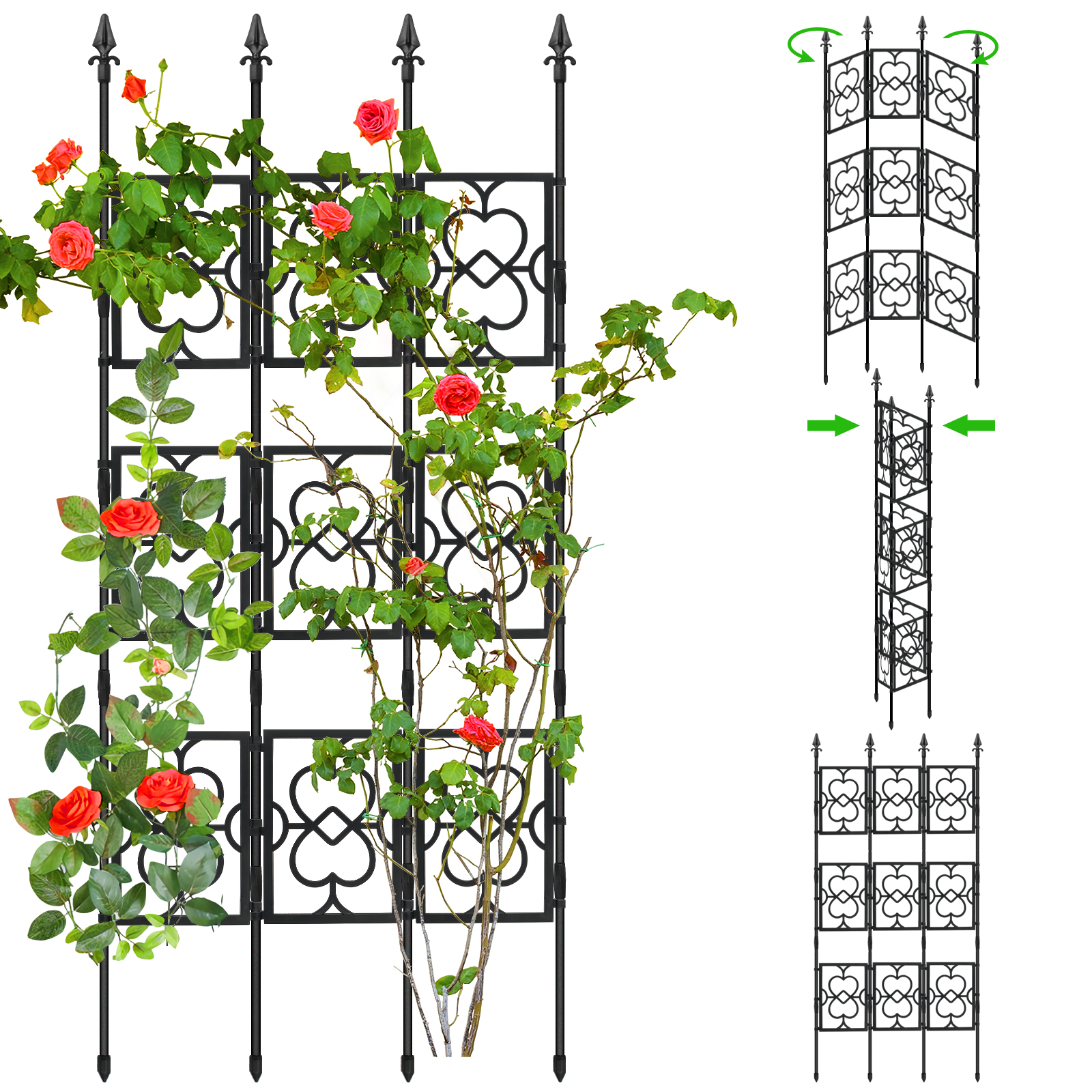 Garden Trellis Expanding Trellis Willow Trellis Expanding, Wooden Fence ...